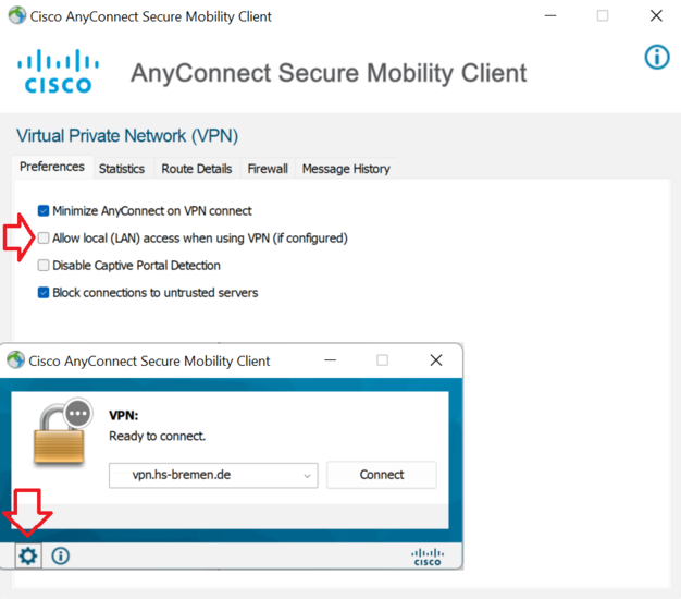 Set up VPN connection - HSB Hochschule Bremen